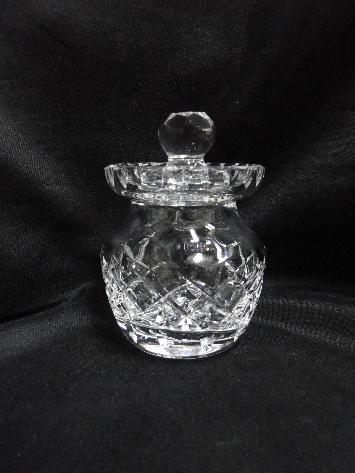 Waterford Crystal, Cross Hatch Cuts: Honey / Jam / Jelly Jar & Lid, 3 ...
