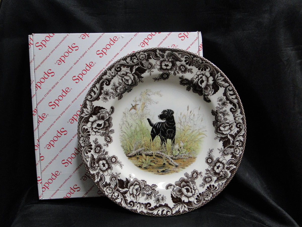 Spode Woodland Black Labrador Hunting Dog: NEW Dinner Plate (s), 10 1 ...