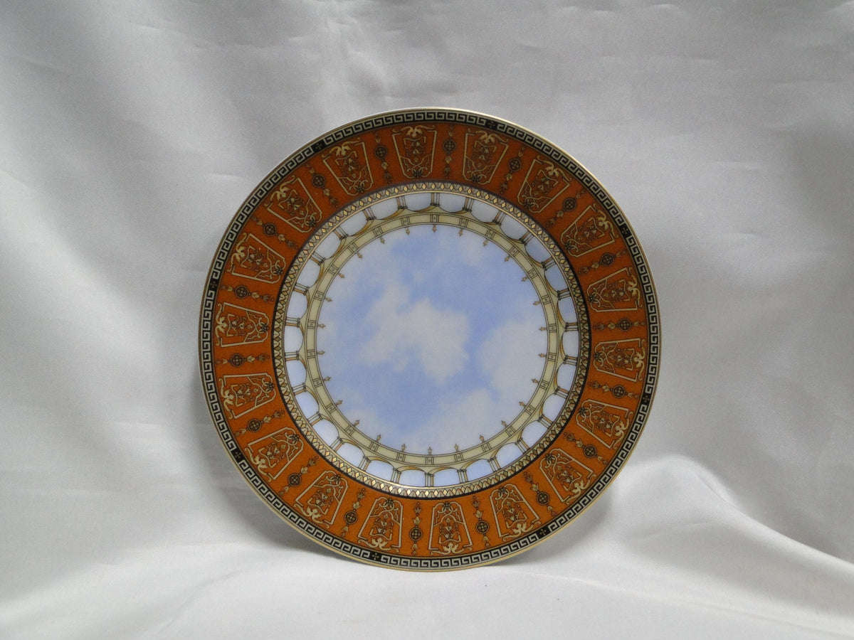 Bernardaud Grand Versailles, Orange Rim, Gold Design: Bread Plate (s), — Dishes Encore