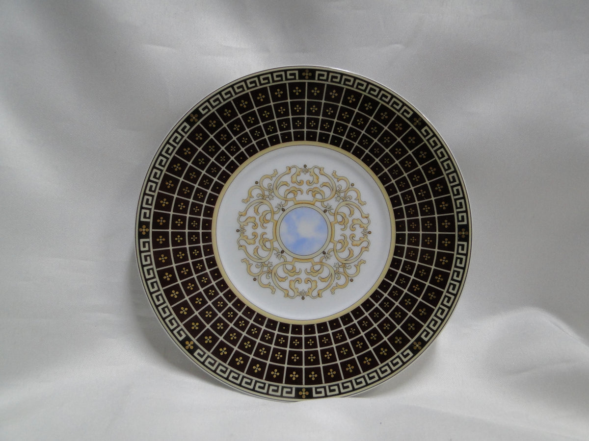 Bernardaud Grand Versailles, Rust Rim, Gold Design: 5 1/2" Saucer (s ...